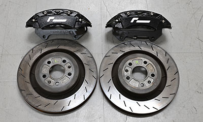 【OL/US】Racingline STAGE 2 'EVO' PERFORMANCE BRAKE KIT（4POTモノブロック＆1Pハイキ ...